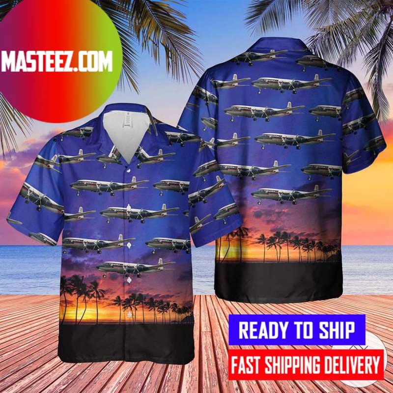 Delta Airlines Douglas DC-7B Hawaiian Shirt - Masteez