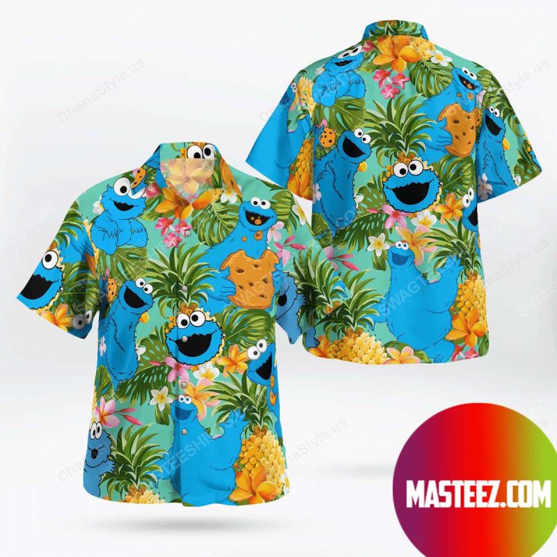 The muppet show cookie monster Hawaiian Shirt - Masteez