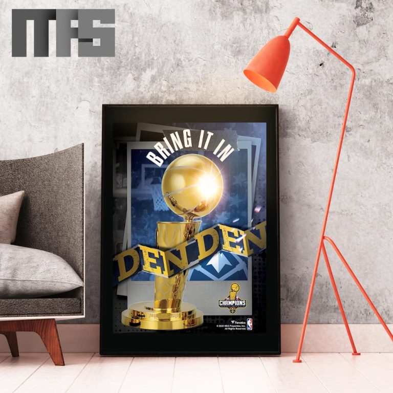 NBA Champions 2023 Denver Nuggets Poster Canvas - Masteez