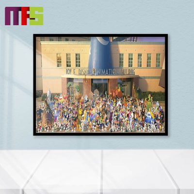 Disney Once Upon A Studio Group Photo Of Disney100 Home Decor Poster ...