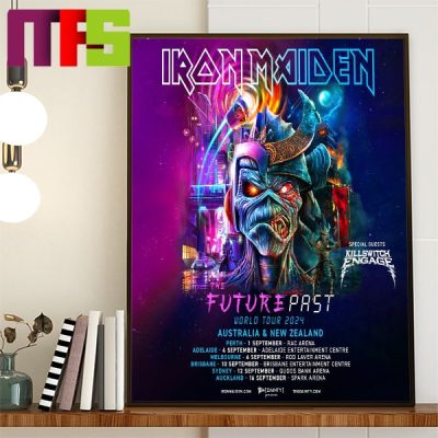 Iron Maiden The Future Past World 2024 Tour Poster Canvas