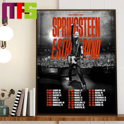 Bruce Springsteen And The E Street Band 2024 World Tour Home Decor ...