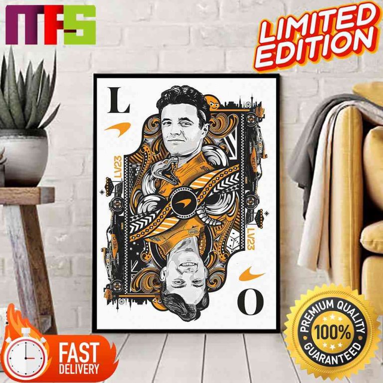 McLaren F1 Drivers Oscar Piastri And Lando Norris Card Edition Home ...