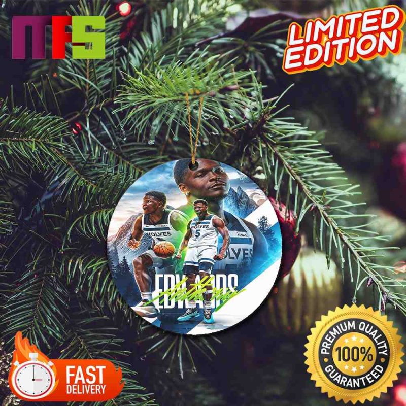 NBA Minnesota Timberwolves Player Anthony Edwards Christmas Ornaments ...