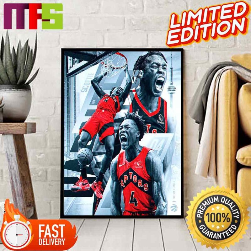 NBA Toronto Raptors Star Scottie Barnes Home Decor Poster - Masteez
