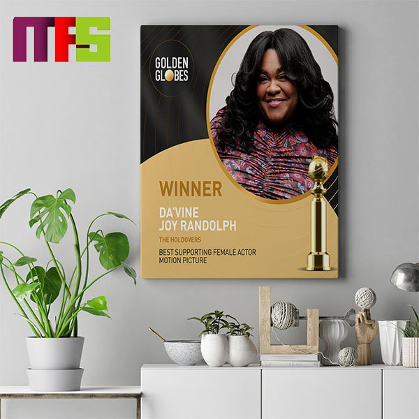 Da’Vine Joy Randolph 2024 Golden Globes Best Supporting Female Actor ...