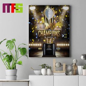 2024 College Football Playoff National Champions Michigan Wolverines Home Decor Poster Canvas ...