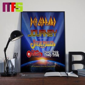 Def Leppard The Summer Stadium Tour 2024 Home Decor Poster Canvas - Masteez
