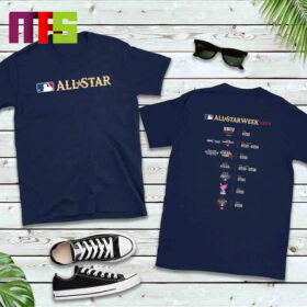 MLB The All Star Week Schedule 2024 Two Sided Classic T-Shirt - Masteez