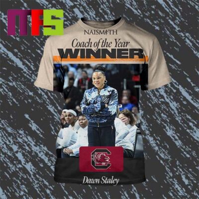 Dawn Staley 2024 Naismith Trophy Coach Of The Year All Over Print Shirt ...