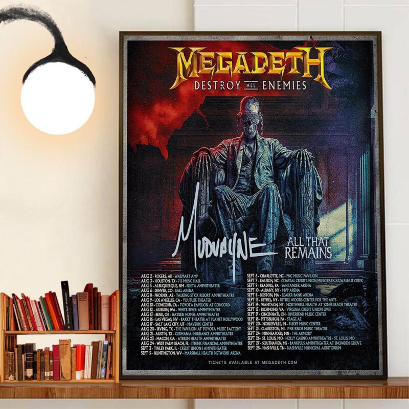 All That Remains Megadeth And Mudvayne At The Destroy All Enemies Tour 2024 In North America ...