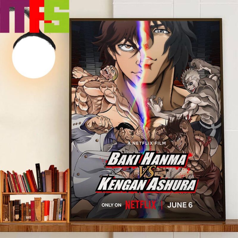 Baki Hanma Vs Kengan Ashura Anime Film New Key Visual Wall Decor Poster ...