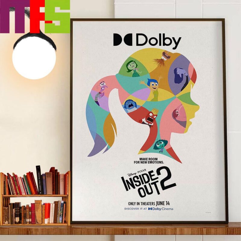 Disney x Pixar Make Room For New Emotions Inside Out 2 Dolby Cinema Poster Movie Home Decor ...