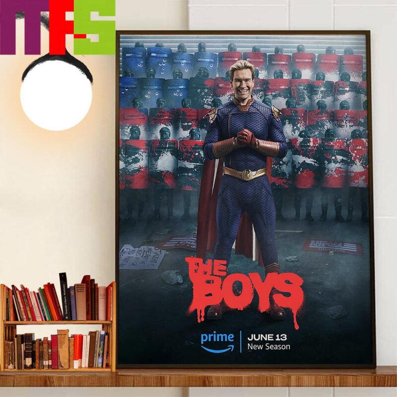 Homelander In The Boys Season 4 Official Poster June 13rd 2024 Wall ...