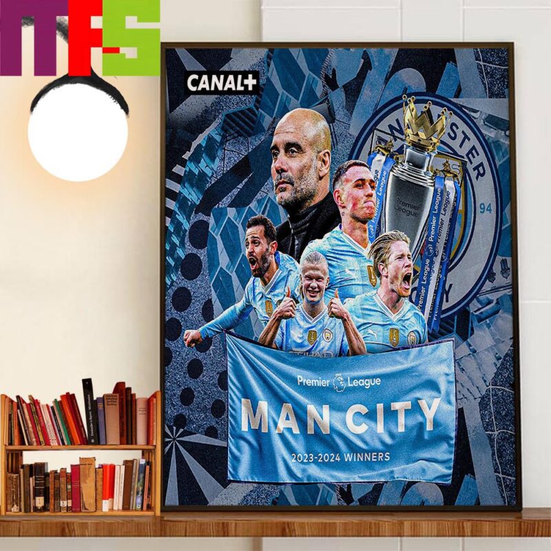 Manchester City Are The Premier League Season 2023-2024 Winners Home ...