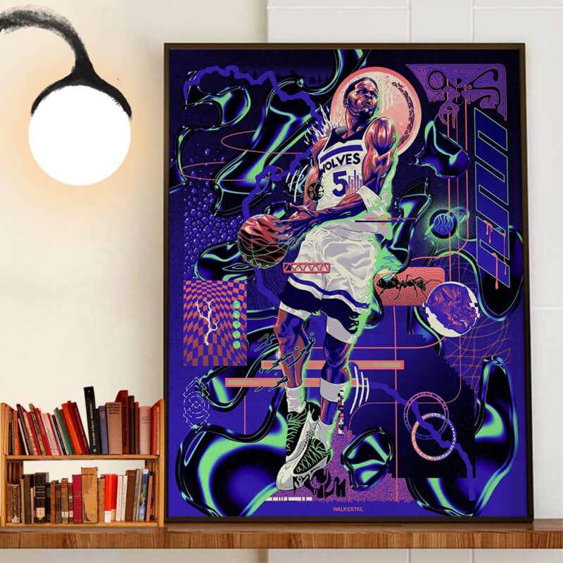 Minnesota Timberwolves Anthony Edwards Digital Art Wall Decor Poster ...