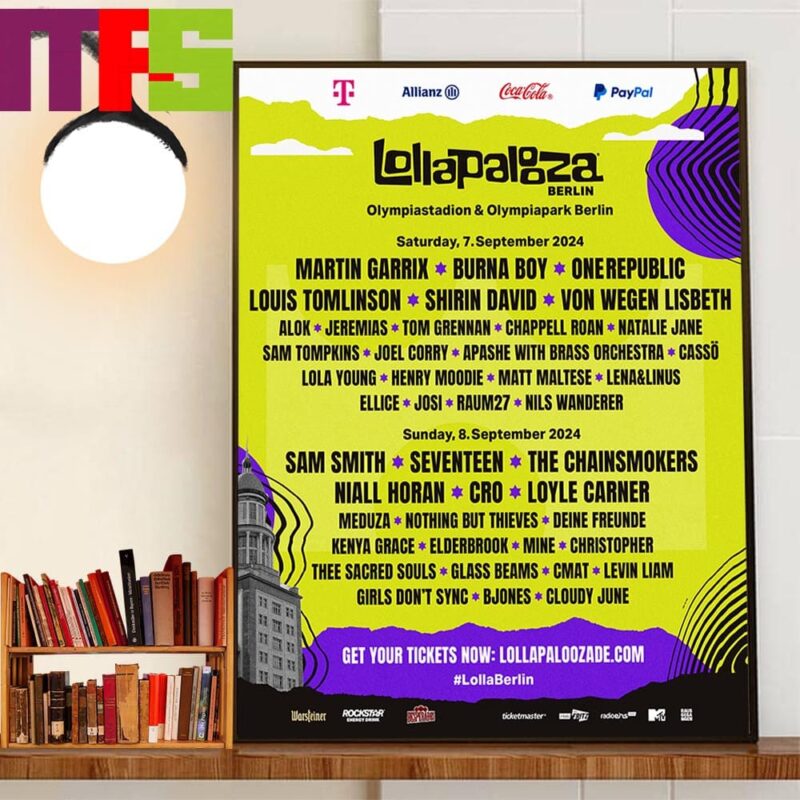 Official Poster Lollapalooza Berlin at Olympiastadion And Olympiapark ...