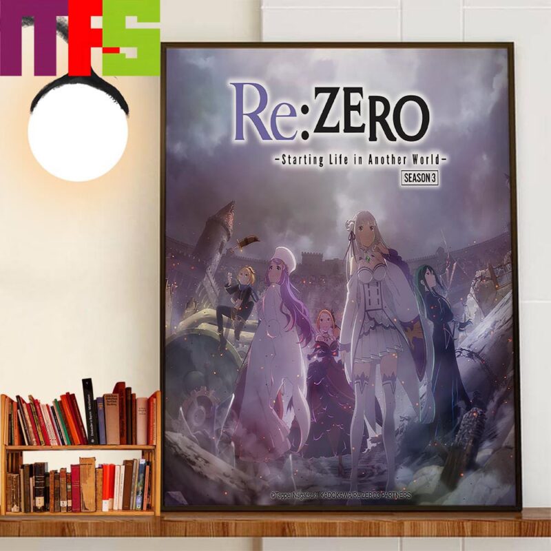 Re Zero Starting Life In Another World Season 3 Wall Decor Poster ...
