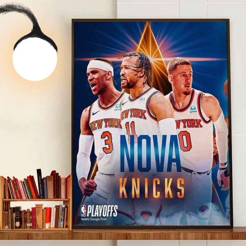 The Nova Knicks Trio Jalen Brunson Josh Hart And Donte Divincenzo Of New York Knicks Home ...