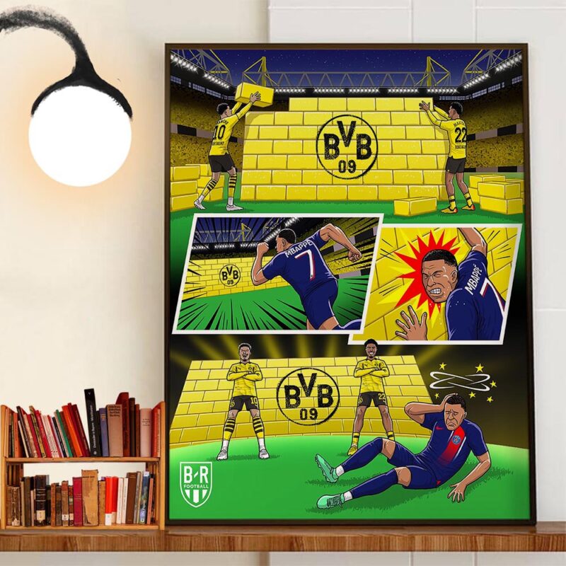 The Wall Of Borussia Dortmund Go To The 2023-2024 UEFA Champions League ...