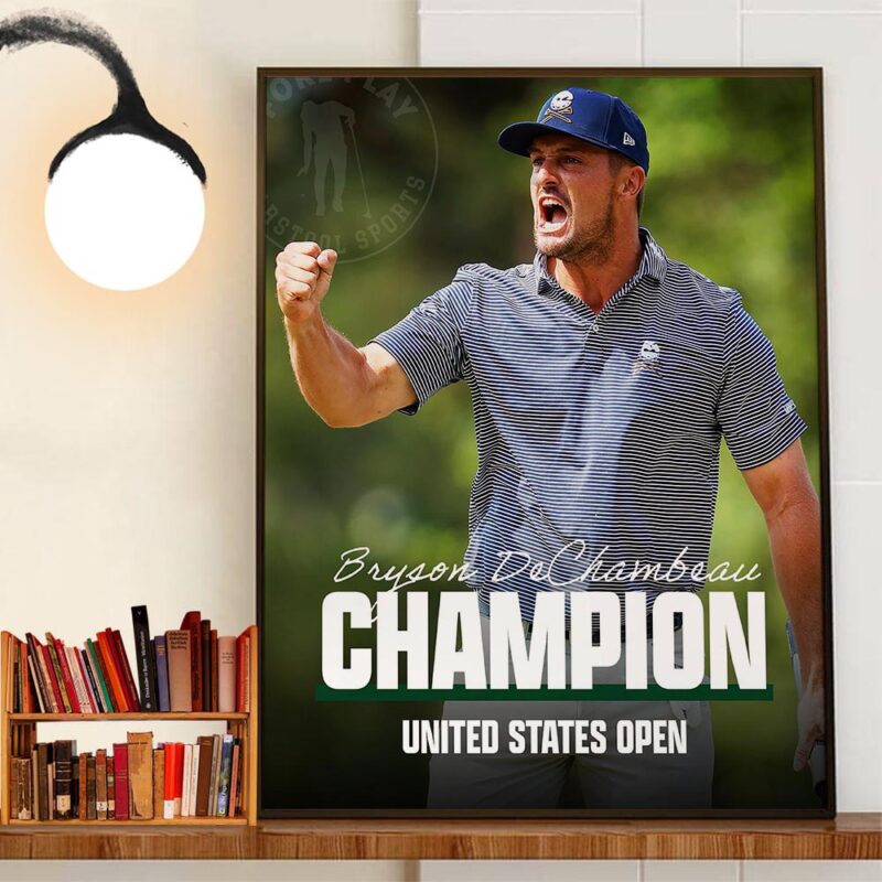 Bryson DeChambeau Champions 2024 US Open For 2nd US Open Champions Wall ...