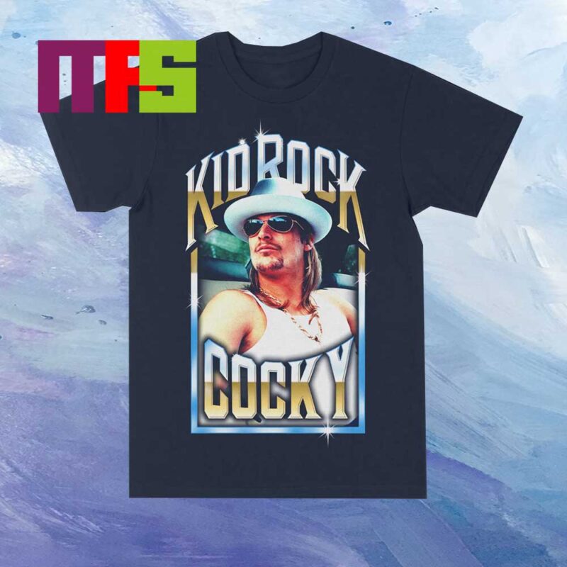 Kid Rock Cocky Frame Rock The Country And Tour 2024 Essential T-Shirt ...