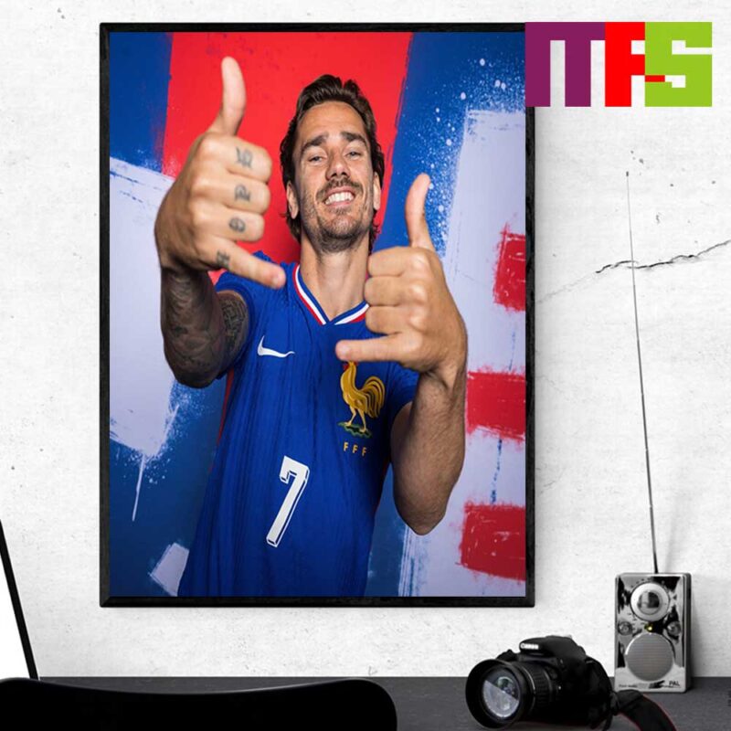 Official Poster Antoine Griezmann UEFA Euro 2024 Germany Home Decor ...