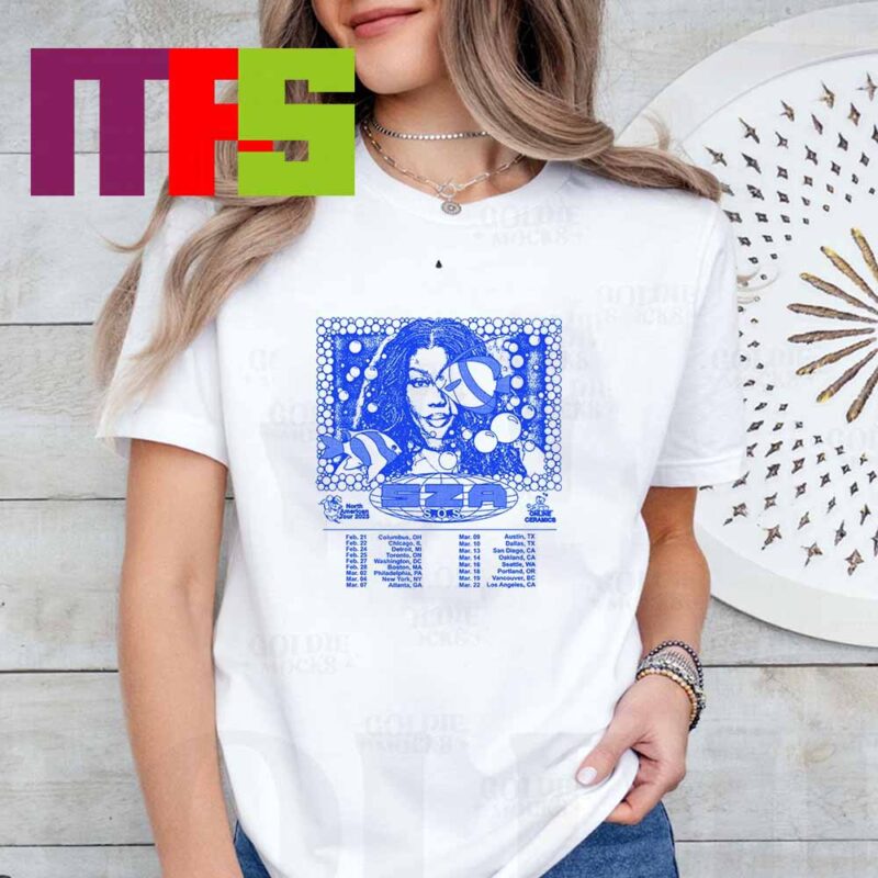 Sza SOS Tour North America 2024 Schedule Essential T-Shirt - Masteez
