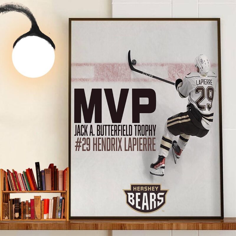 The Hershey Bears 29 Hendrix Lapierre Is The 2024 Calder Cup MVP Jack A ...