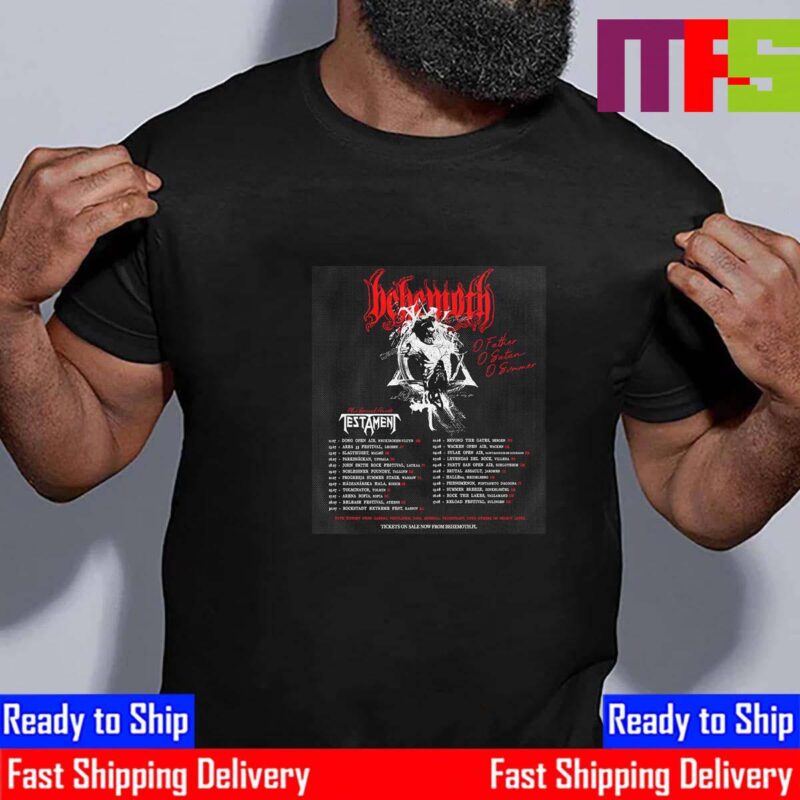 Behemoth O Father O Satan O Summer Official Poster Vintage T-Shirt ...