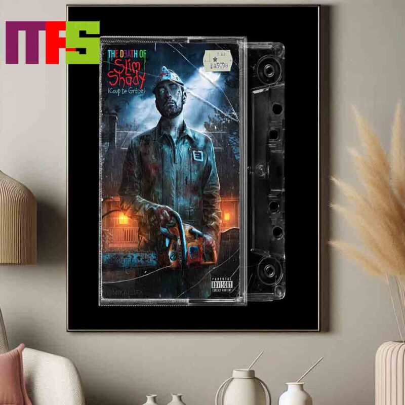 Eminem New Album 2024 The Death Of Slim Shady Cassette Home Decor ...