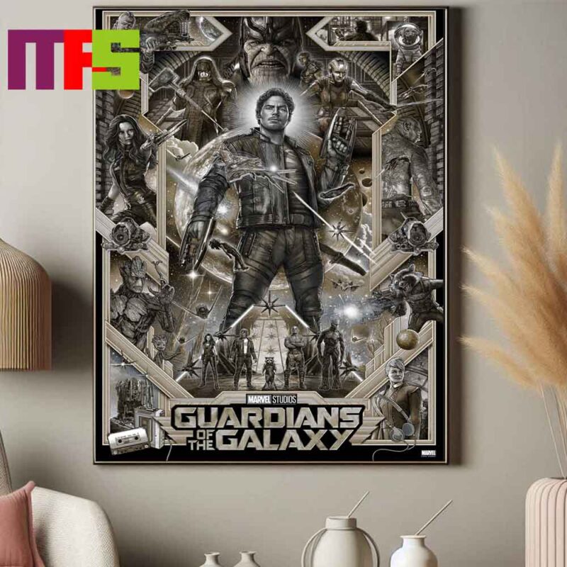 Guardians Of The Galaxy Marvel Studios Artwork Gold Metallic Variant ...