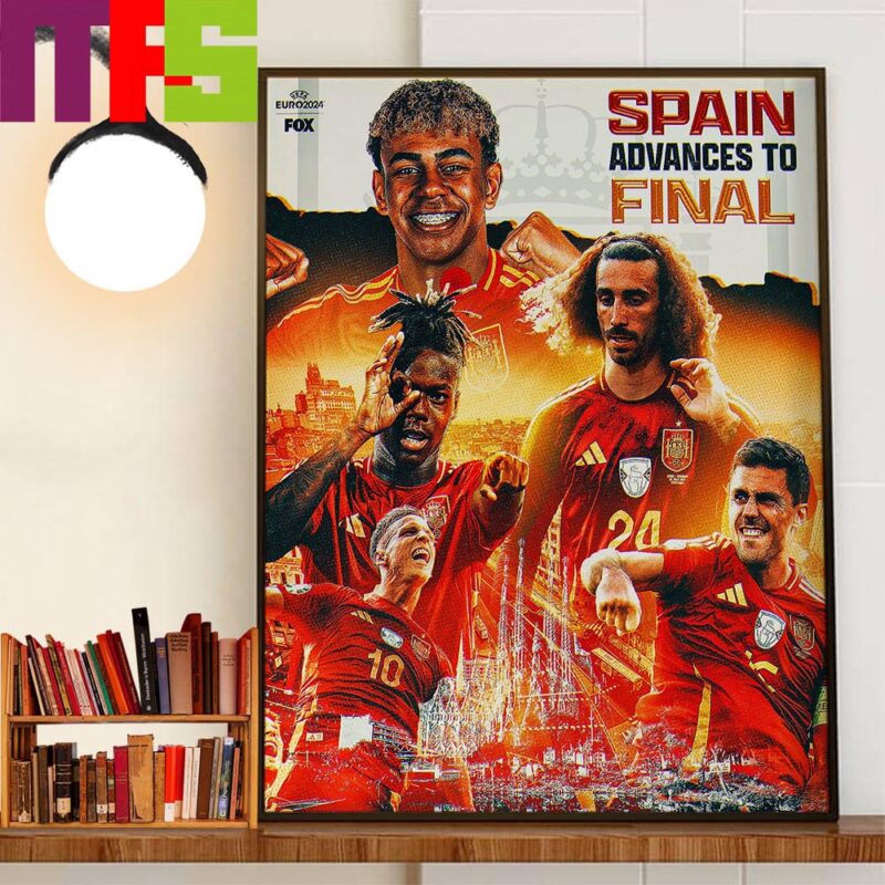 Spain Advances To The UEFA Euro 2024 Final Wall Decor Poster Canvas ...