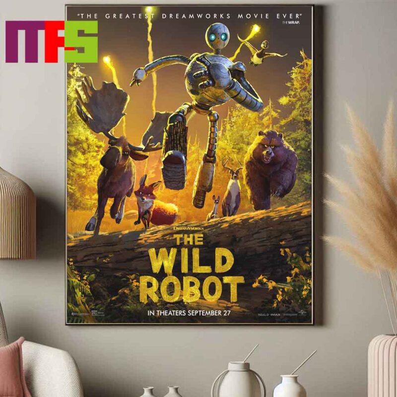 The Wild Robot Movie Only In Theaters September 27th 2024 DreamWorks ...