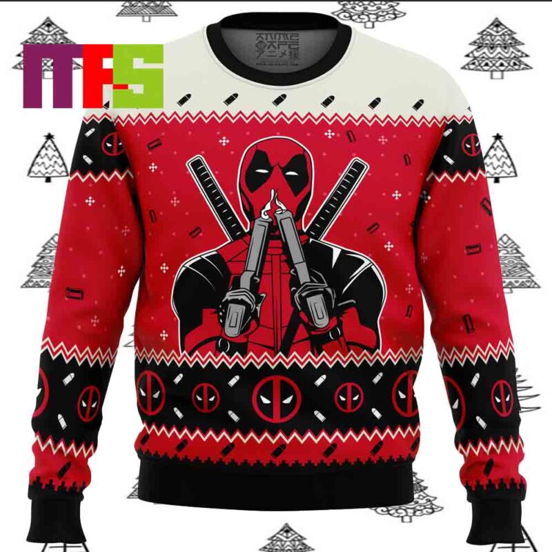 Christmas Deadpool Marvel Studios Ugly Christmas Sweater - Masteez
