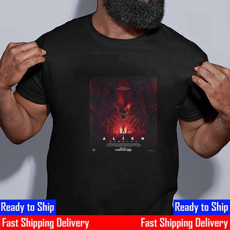Official Poster Alien Romulus See It In Cinemark XD Shirt - Masteez