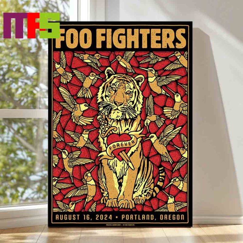 Official Poster Foo Fighters At Providence Park In Portland Oregon 2024 ...