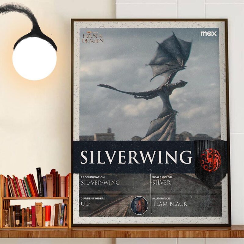 Team Black Silverwing in House Of The Dragon Wall Decor Poster Canvas ...