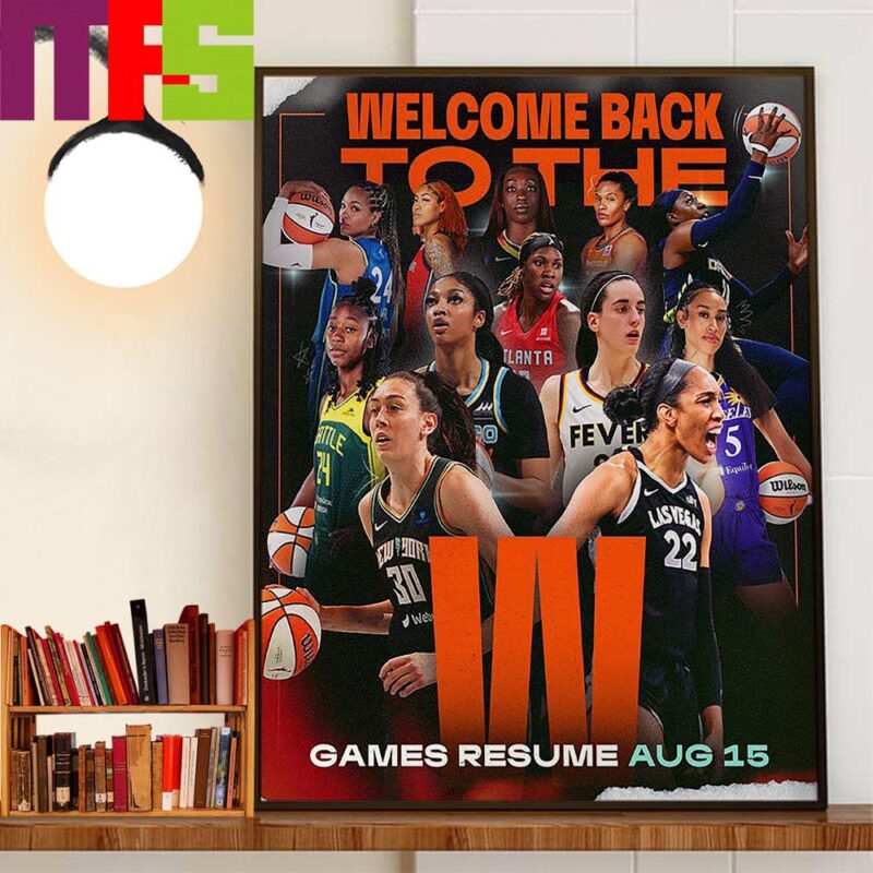 Welcome Back To The WNBA Games Resume August 15th 2024 Home Decor ...