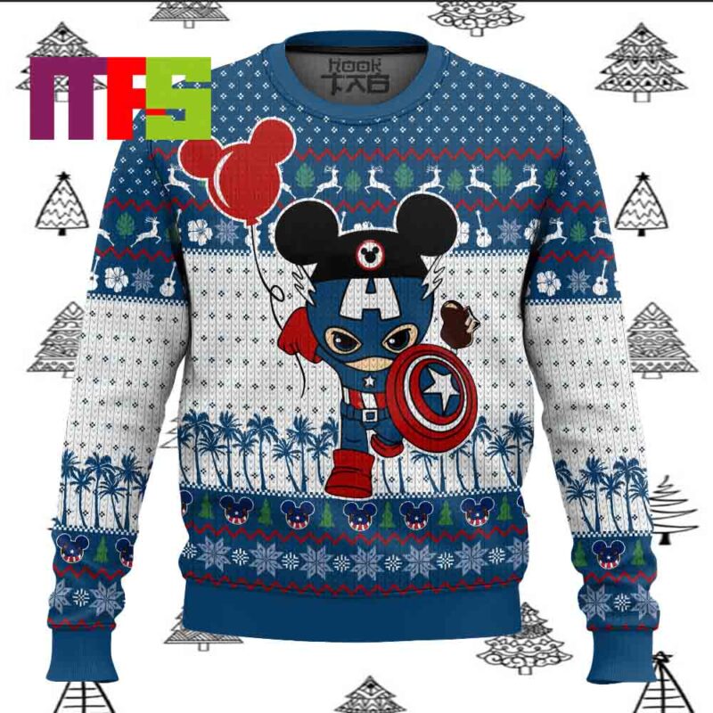 Mickey Mouse x Captain America Ugly Sweater - Masteez