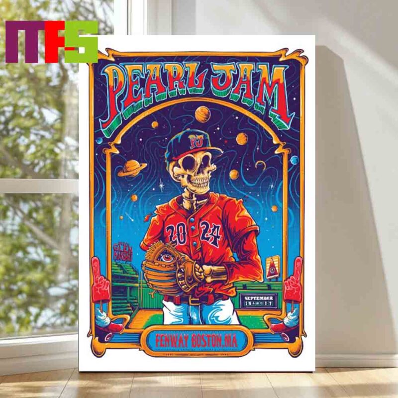 Official Pearl Jam Fenway Park Boston MA September 15th 17th 2024 Art ...