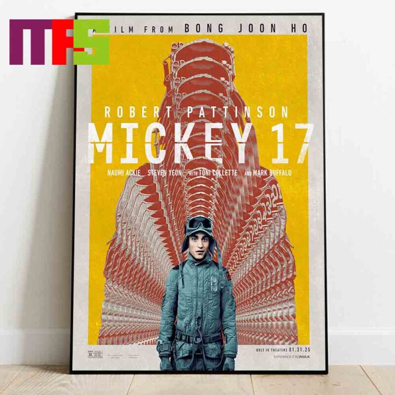 Official Poster Mickey 17 Movie 2024 Starring Robert Pattinson A Film From Bong Joon Ho Home ...